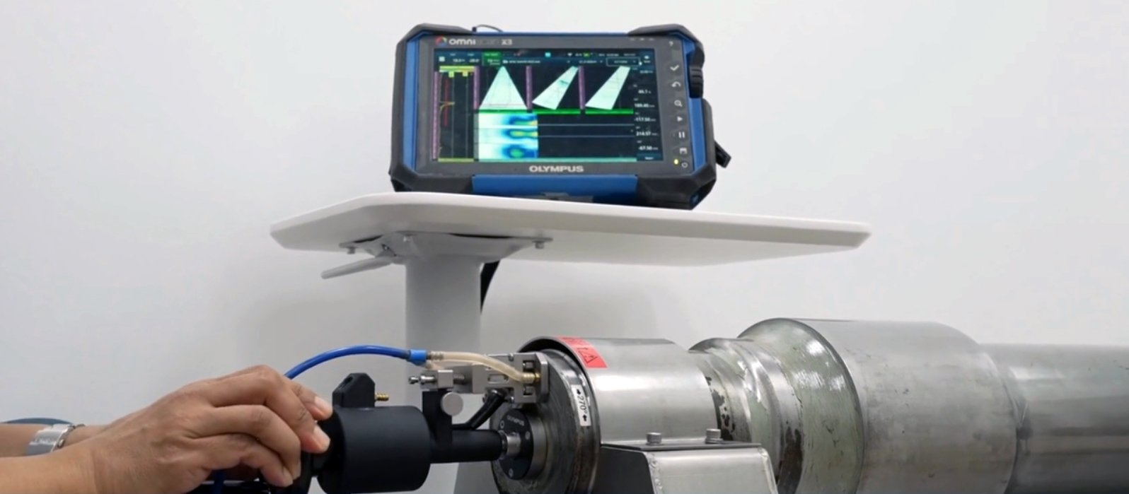 PORTABLE PHASED ARRAY ULTRASONICS SHAFT SCANNER